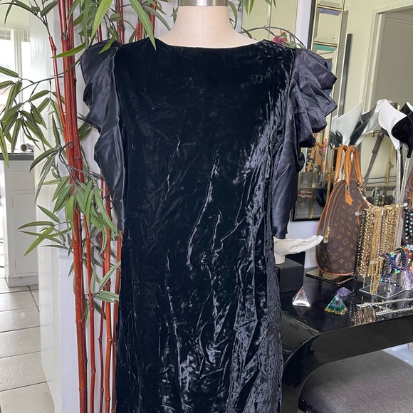 Dresses | Y2k Princess Style Black Velvet Dress | Poshmark